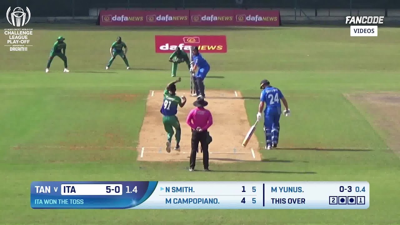 ICC CWC Challenge League Play-Off, 2024 | Tanzania vs Italy ...