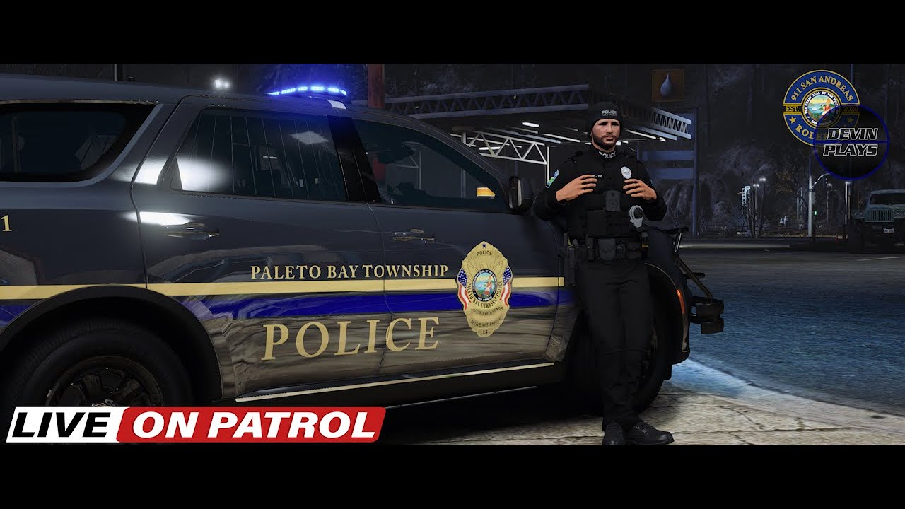 Devin Plays | Live on Patrol | Paleto Bay Township Police - YouTube