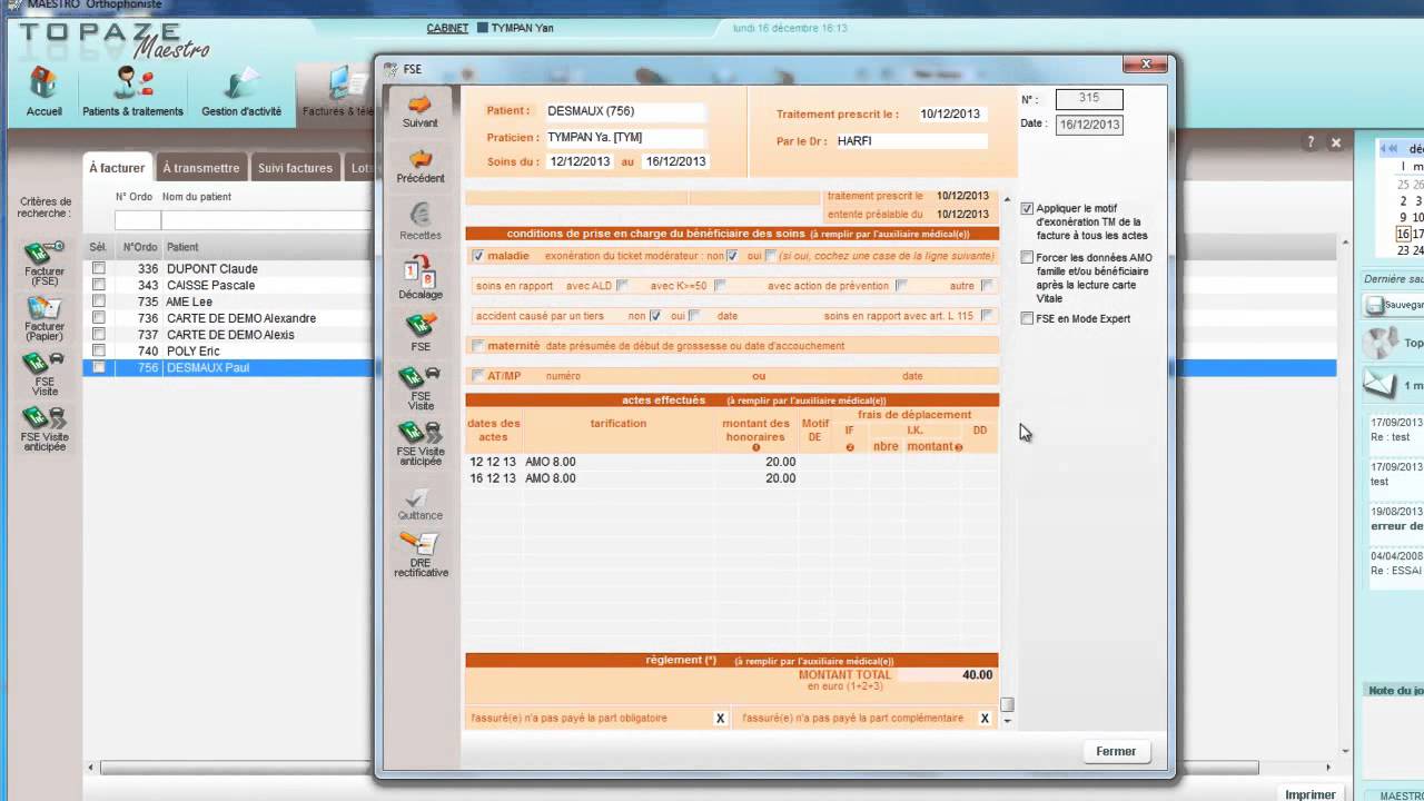 La facturation de vos patients - Ortho - YouTube