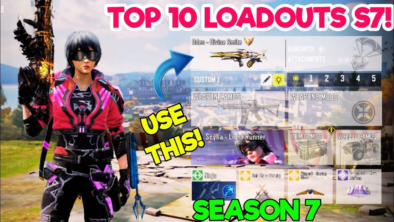 TOP 10 LOADOUTS in SEASON 7 of Cod Mobile | codm br best gunsmith ...