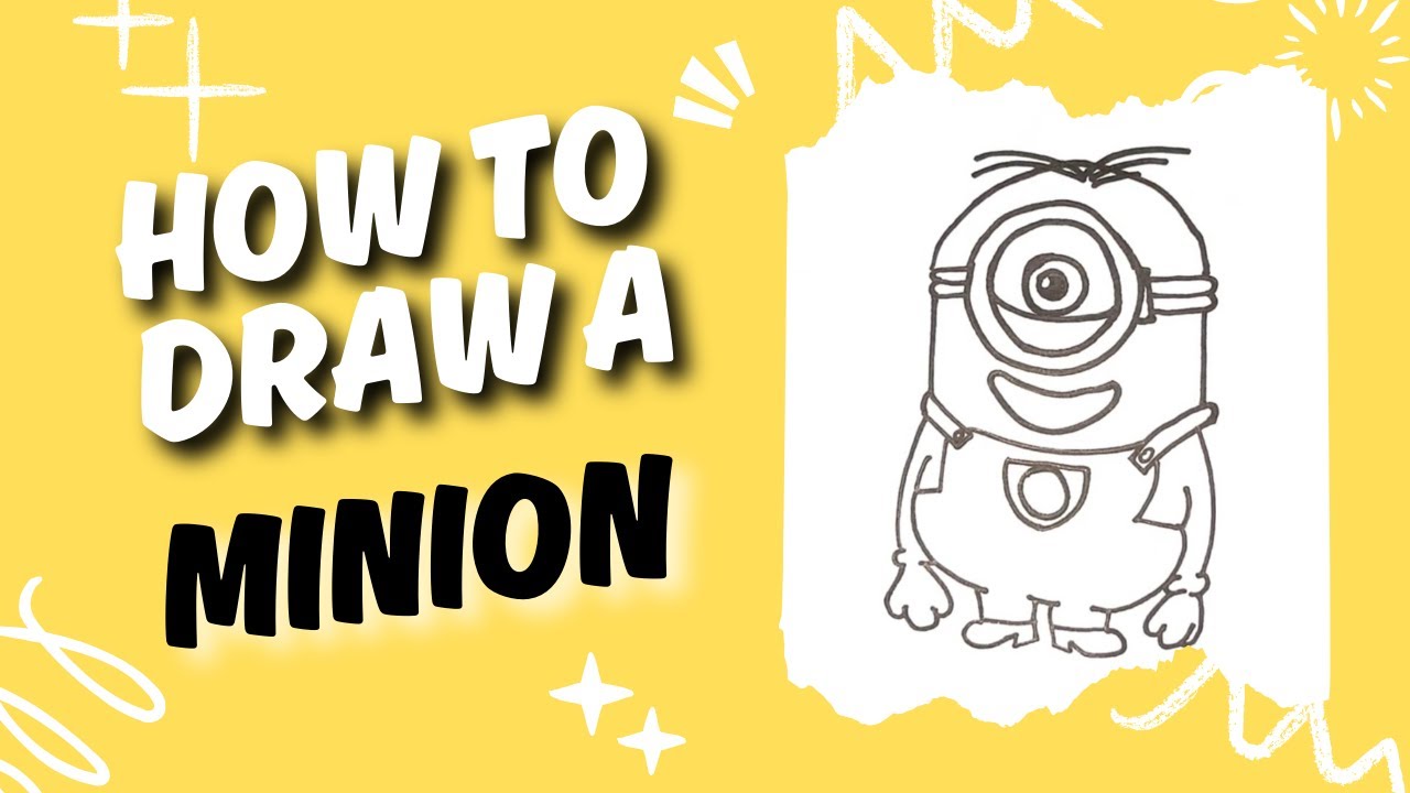 HOW TO DRAW A MINION - STEP BY STEP - Ronnie Jokes - YouTube