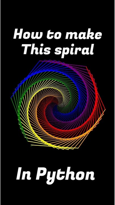 Make spiral using python #python #coding #tutorial - YouTube