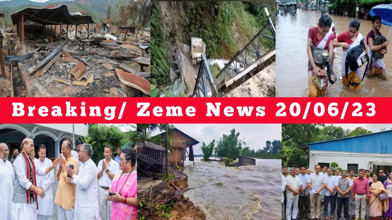BREAKING/ Zeme News 20/06/23 || Manipur Kuki Militants Burn Down 5 ...
