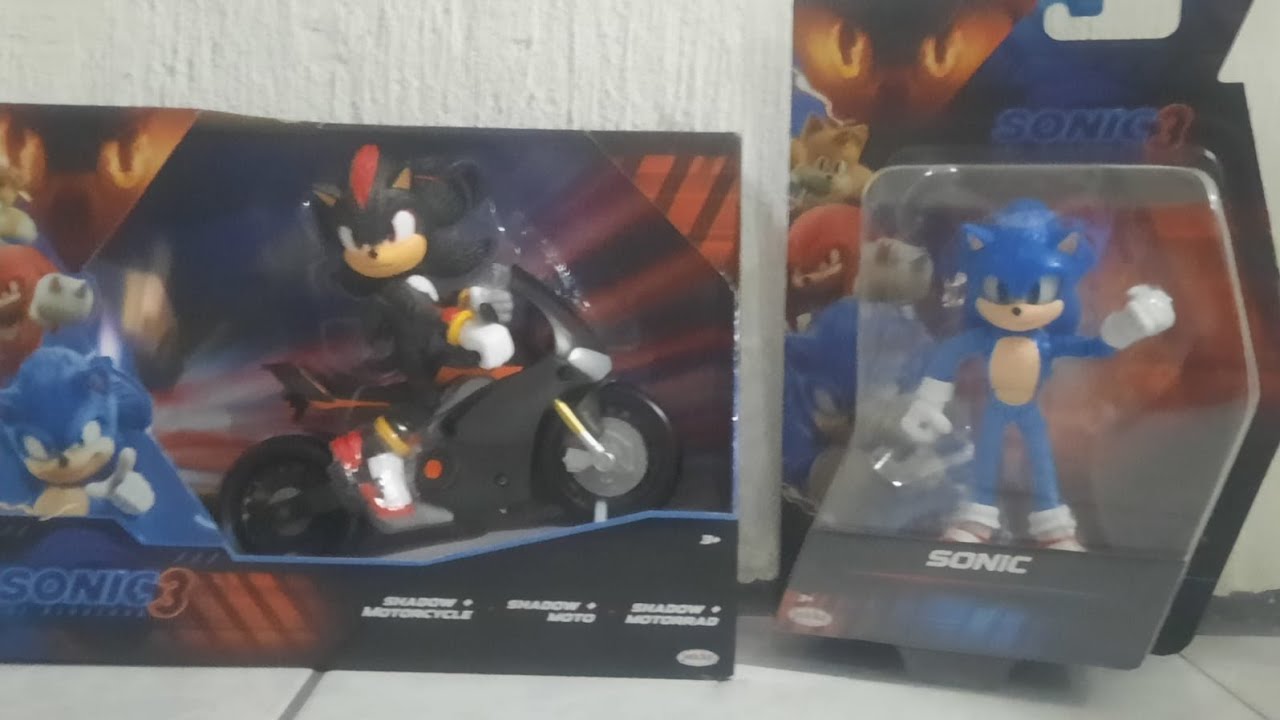 Unboxing de Sonic y de Shadow (con su moto) - YouTube