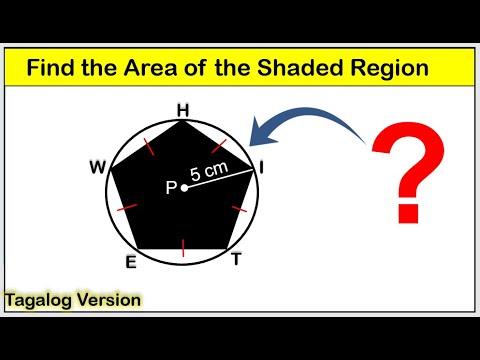Area of shaded region in a #circle #math10 #grade10 #shadedregion # ...