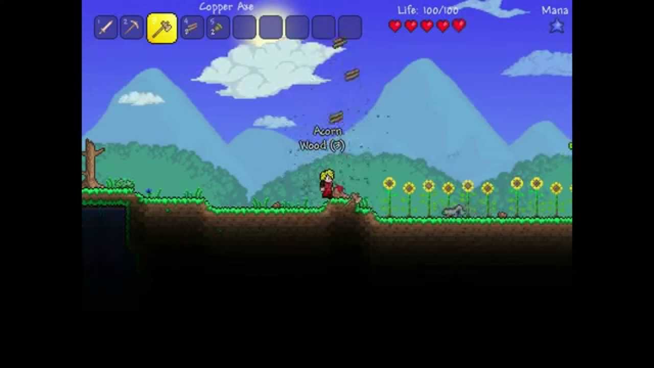 Terraria with Gemini #1: Our lovely home - YouTube