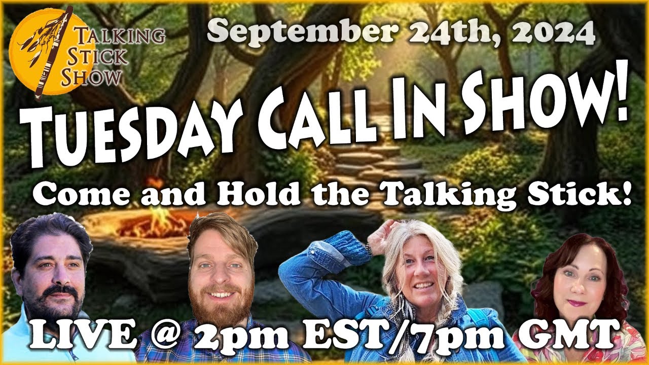 Talking Stick Call In Show - Come Hold The Talking Stick! Link below ...