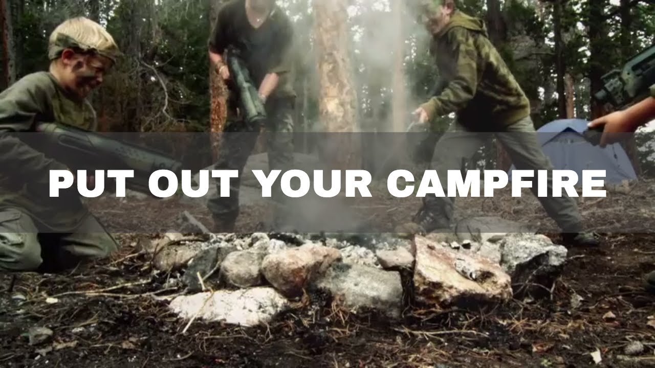 How to Put Out a Campfire - YouTube