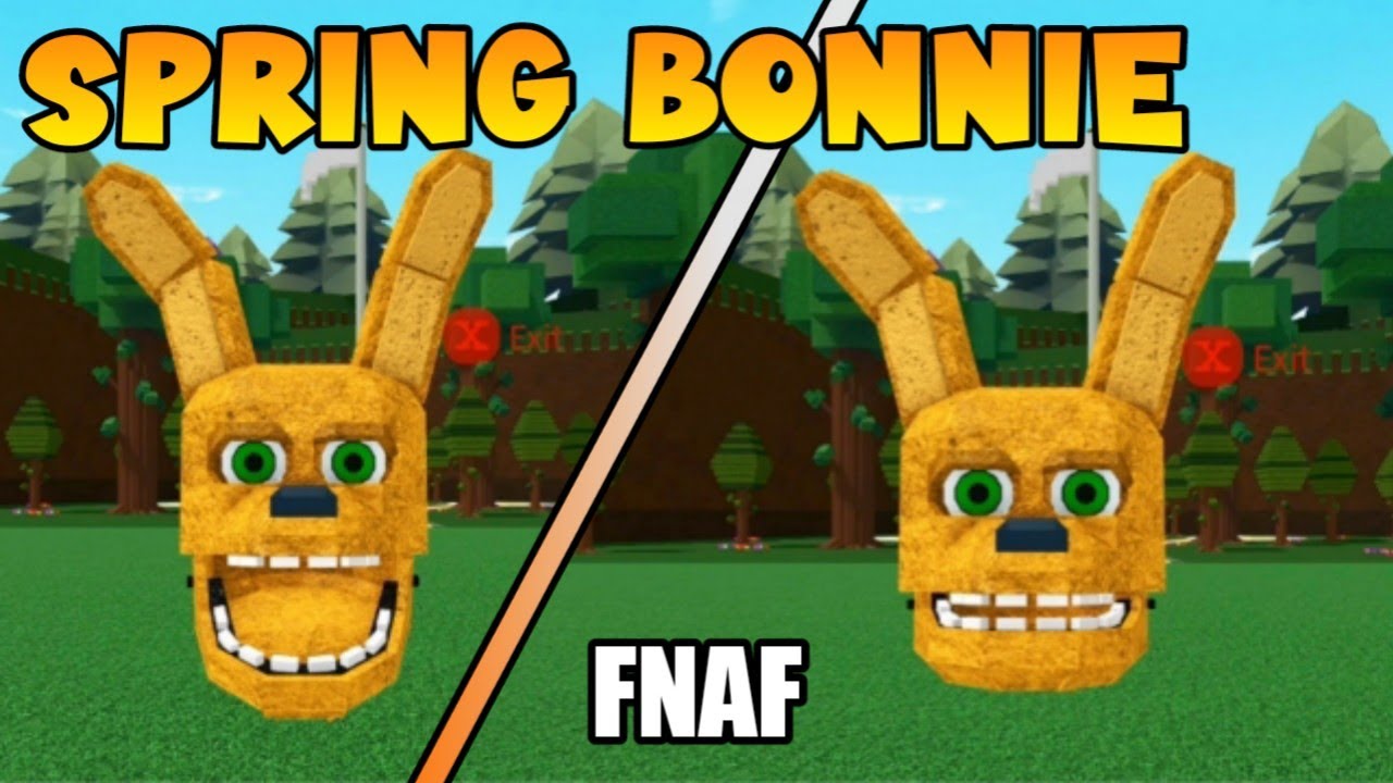 *MOVING JAW!* Spring Bonnie Helmet (FNAF) - Build A Boat For Treasure ...