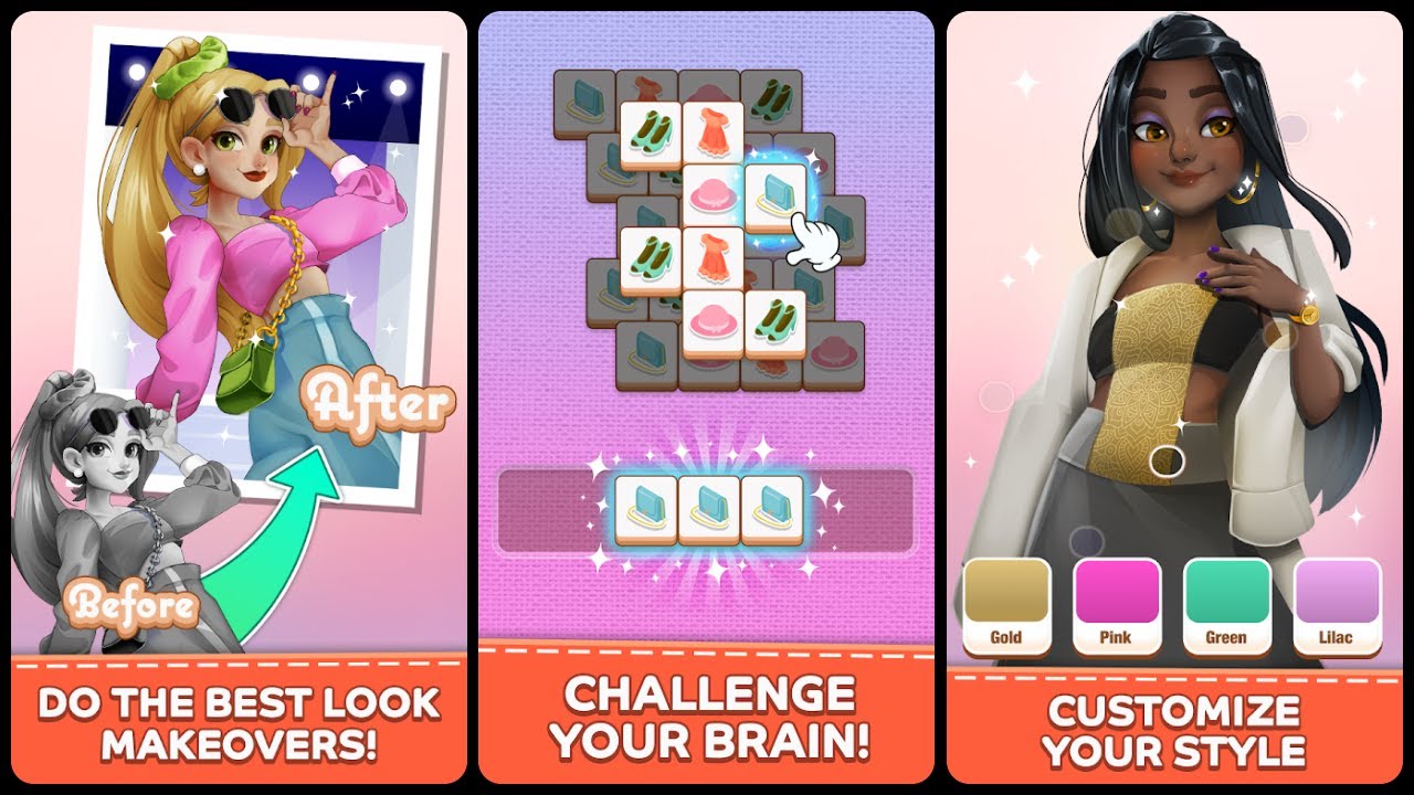 Fashion Tile Match : Makeovers Mobile Game | Gameplay Android & Apk ...