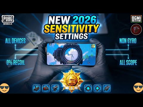 0% Recoil! 😍 PUBG 4.2 Update Best Non-Gyro Sensitivity for All Devices 🚀