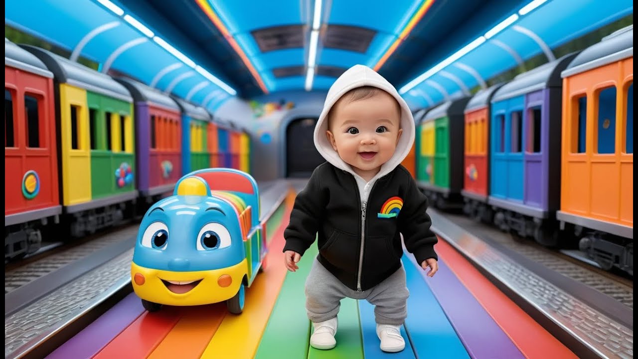 Rainbow Train Learning Colors Song – Fun Nursery Rhyme & Color Learning ...