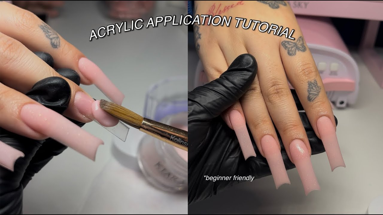 ACRYLIC APPLICATION FOR BEGINNERS STEP BY STEP || Selena Santos - YouTube