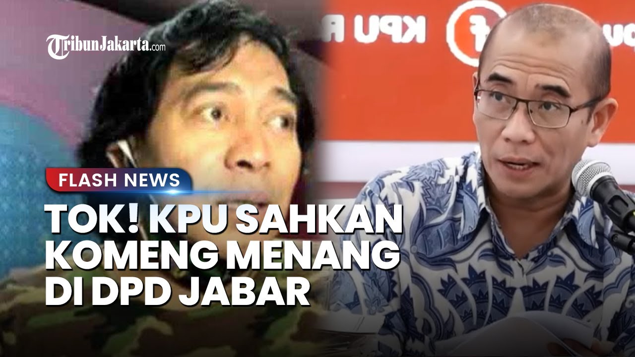 SAH Komeng Menang di DPD Jabar, Memperoleh suara Hingga 5,3 Juta Suara ...