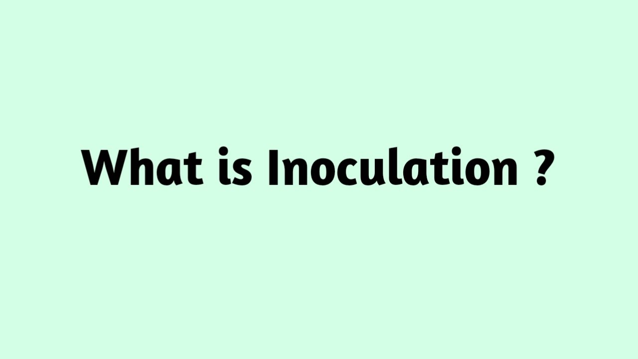 What is Inoculation ? - YouTube
