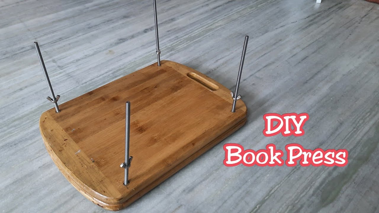 DIY Book Press from cutting / chopping boards - YouTube