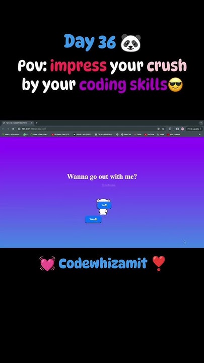 I Impressed My Crush with My Coding Skills 💕💻 | Day 36 of #100DaysOfCode - YouTube