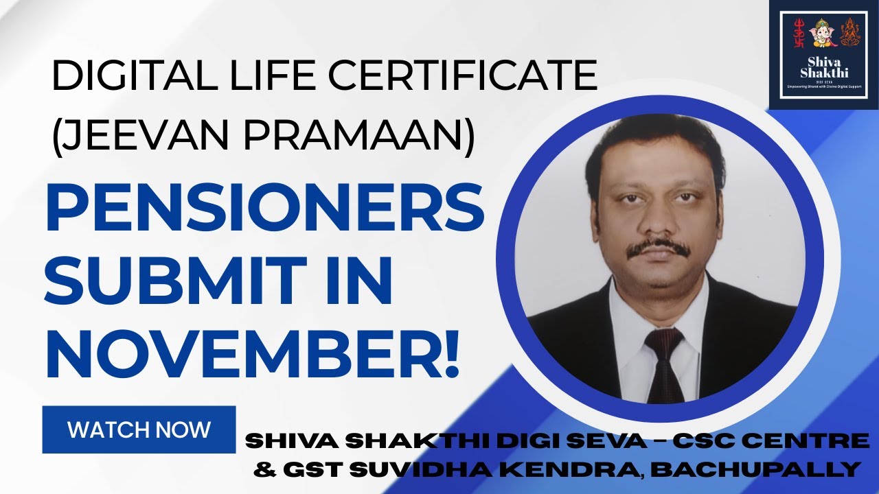🔹 Digital Life Certificate | Jeevan Pramaan Through CSC Centre ...