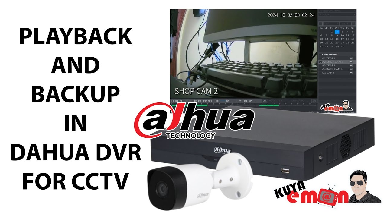 How to playback and backup video in DVR CCTV (Tagalog) - YouTube