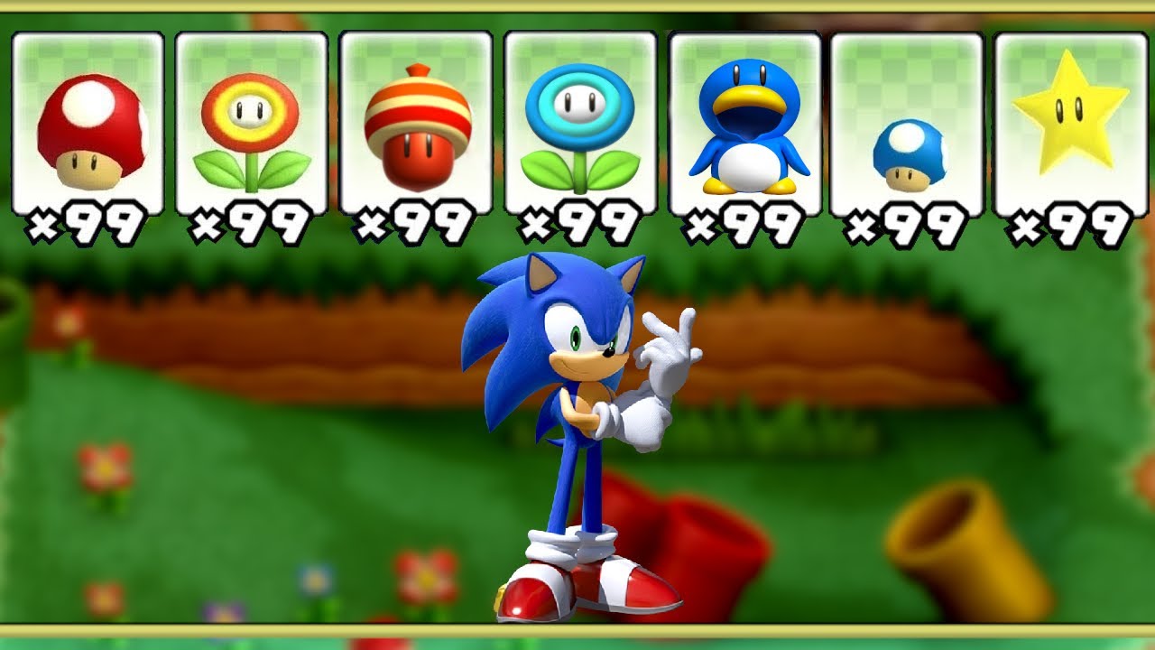 What happens when Sonic uses Mario's Power-Ups? - YouTube