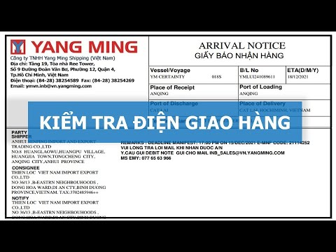 Cách Kiểm Tra Điện Giao Hàng Trên website | Hãng Tàu Yang Ming - YouTube