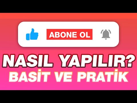 Videoya Abone Ol Animasyonu Ekleme | YouTube Abone Ol Animasyonu Nasıl Yapılır