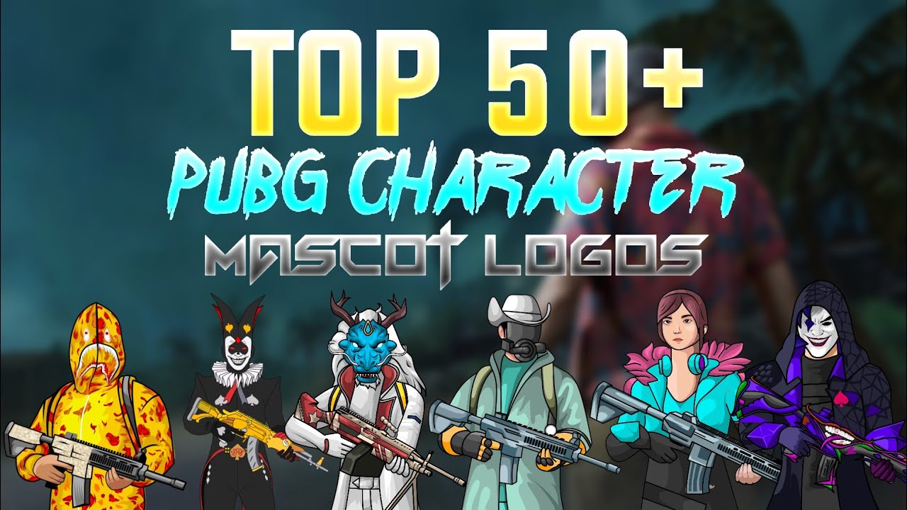 Top 50+ PUBG Character Mascot Logo Pack 2021 | Free E-sports Vector Art ...