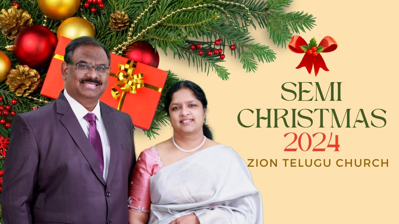 Semi Christmas || 21-Dec-2024 || Mathews Vattiprolu , Zion Telugu ...