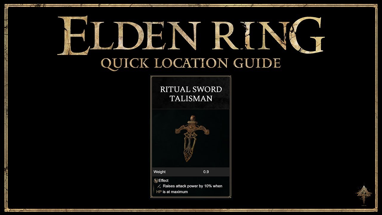 Elden Ring: Quick Location Guide - Ritual Sword Talisman - YouTube