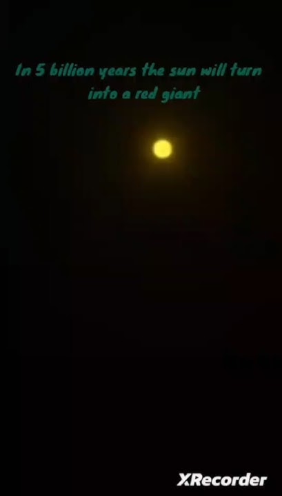 The sun in 5 billion years #space - YouTube