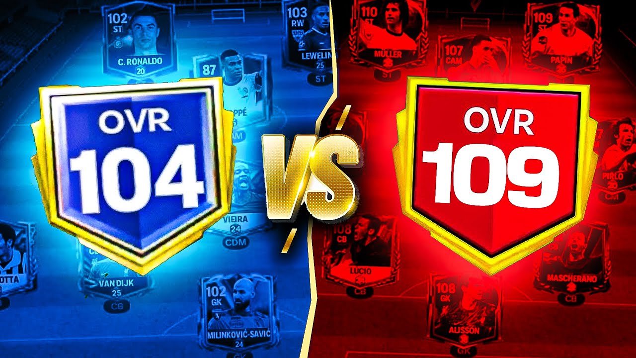 SUBSCRIBER 109 OVR TEAM VS MY 104 OVR TEAM - FC MOBILE 25 - YouTube
