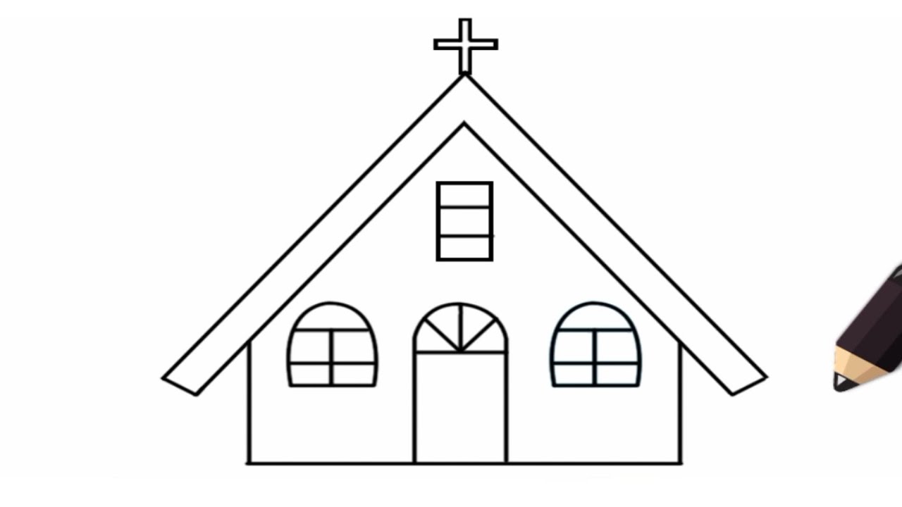 How to Draw a House Easy step by step | Easy drawing | House Drawing ...