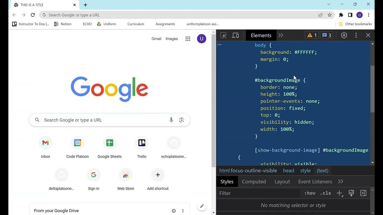 W7d1 Intro To Html And Css Youtube