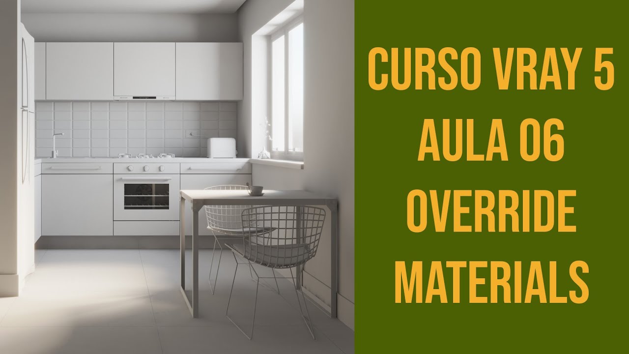 Curso Básico Vray 5 - Aula 06 - Override Material - YouTube