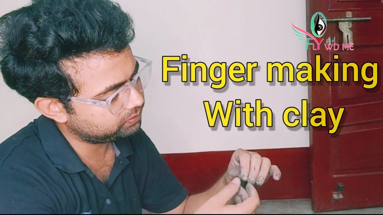 how to make small finger | fly wd me | clay work | clay idol | tutorial ...