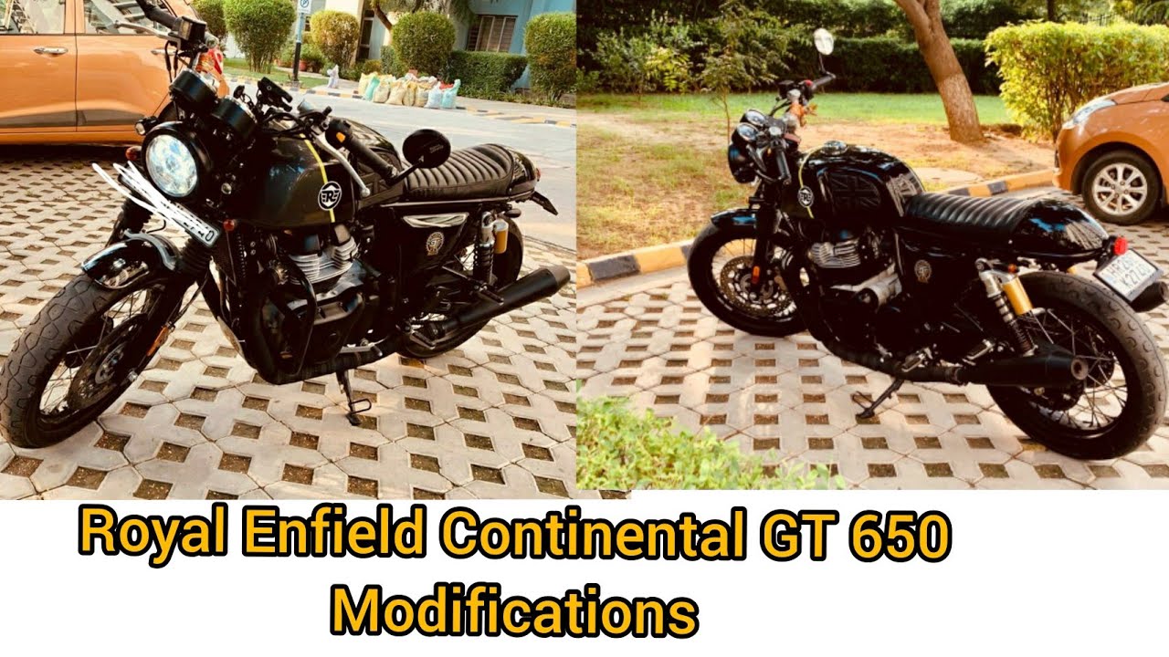Royal Enfield continental GT|650|cc modifications |DA mods| pankaj R E ...