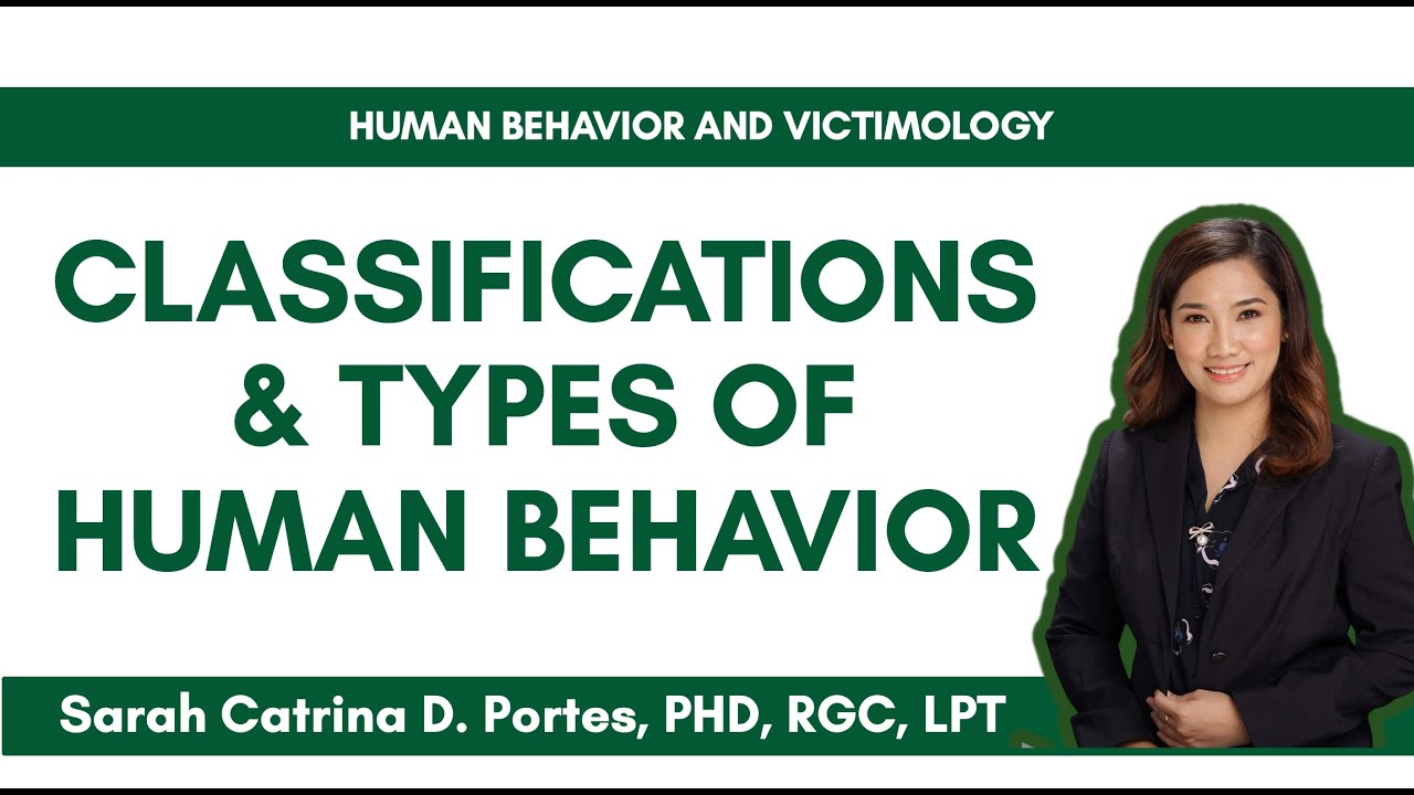 Part 7 Clasification and Types of Human Behavior | Human Behavior and ...