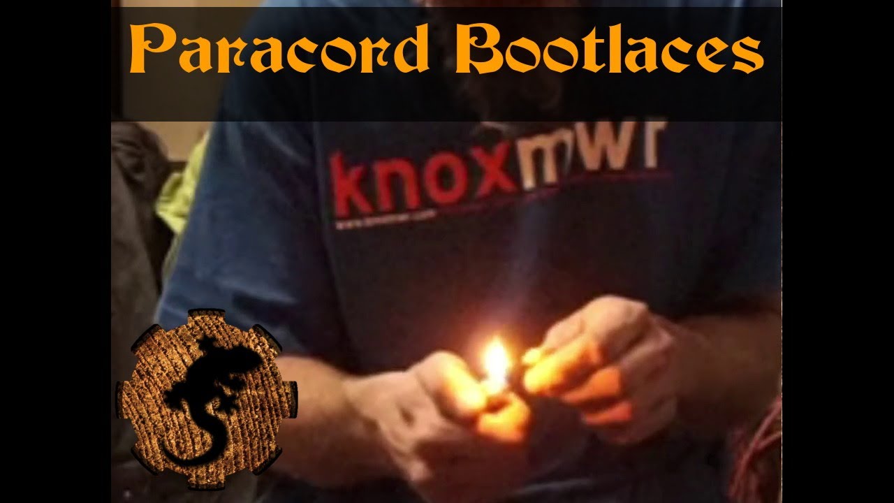 Making Boot Laces from Paracord / 550 Cord - YouTube