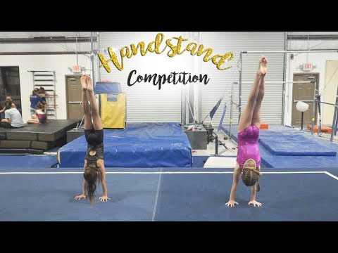 Mollie VS Sariah Gymnastics Handstand Competition| Mollie SGG