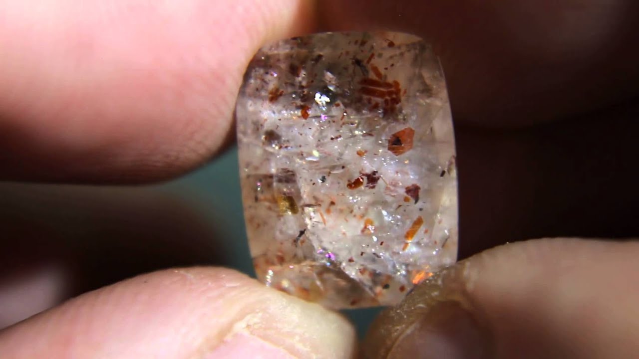 Confetti Sunstone gem - YouTube