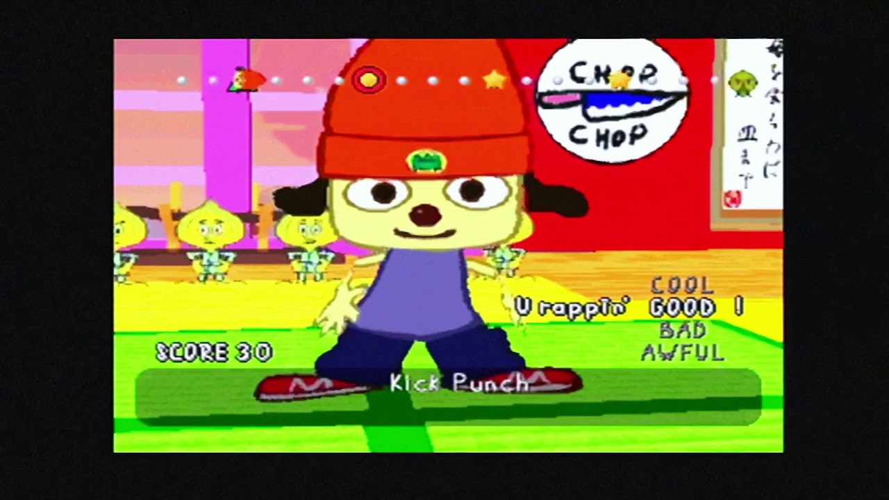 Parappa the rappa on a chinese handheld - YouTube