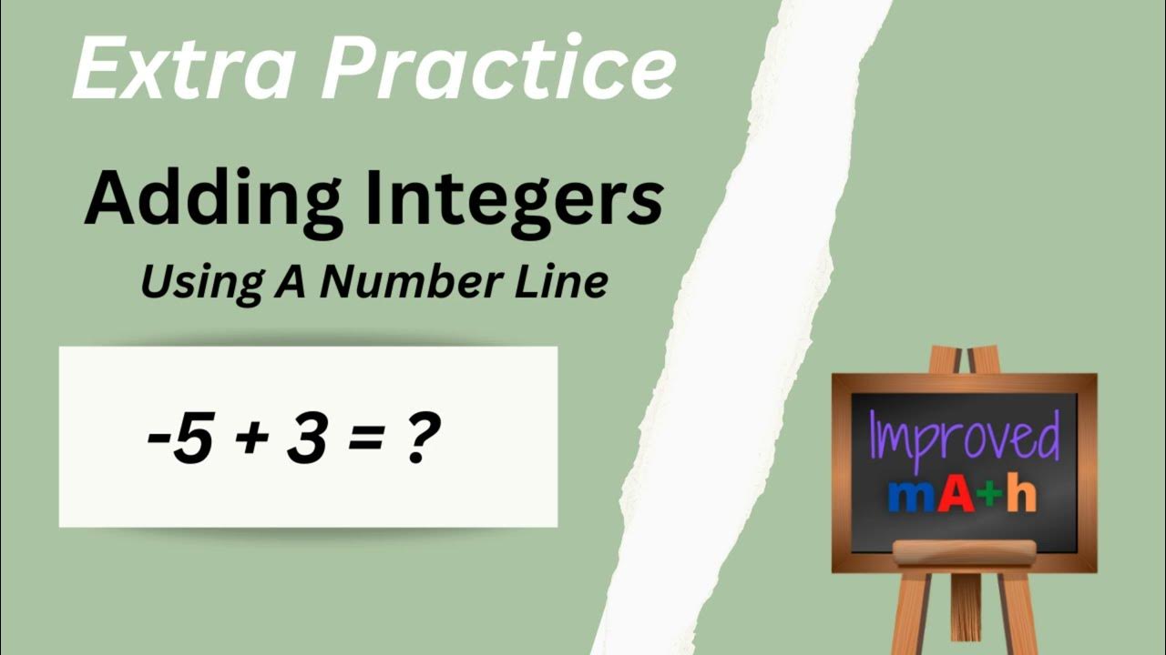 Adding Integers Using A Number Line - Extra Practice - YouTube