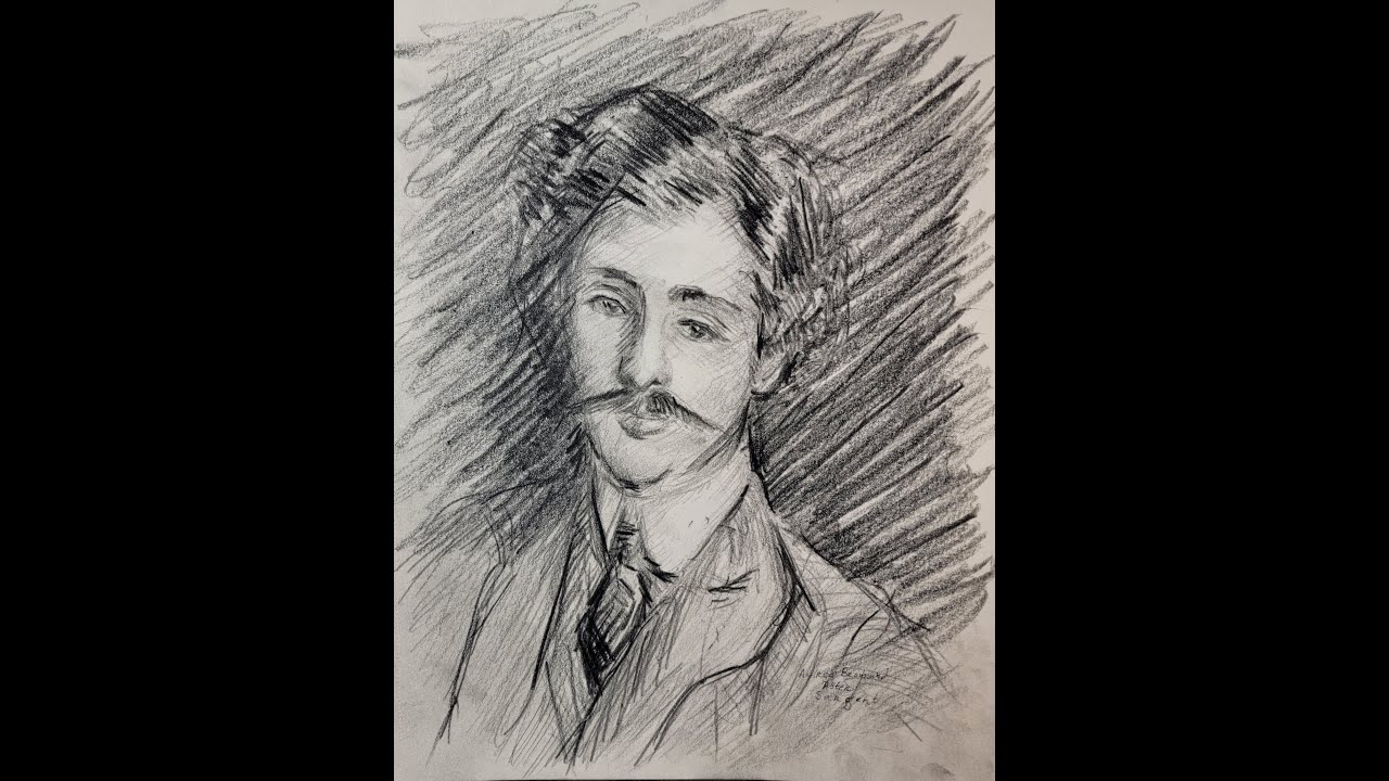 Timelapse: Portrait Sketching after Sargent Staedtler Mars Lumograph ...