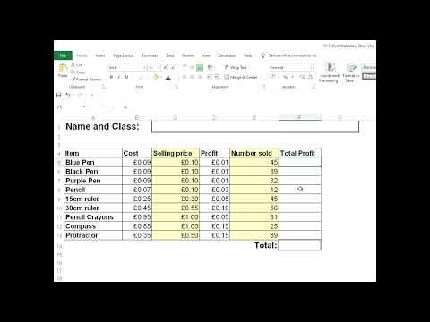 Y7 01 Spreadsheets Lesson 2-2 - YouTube