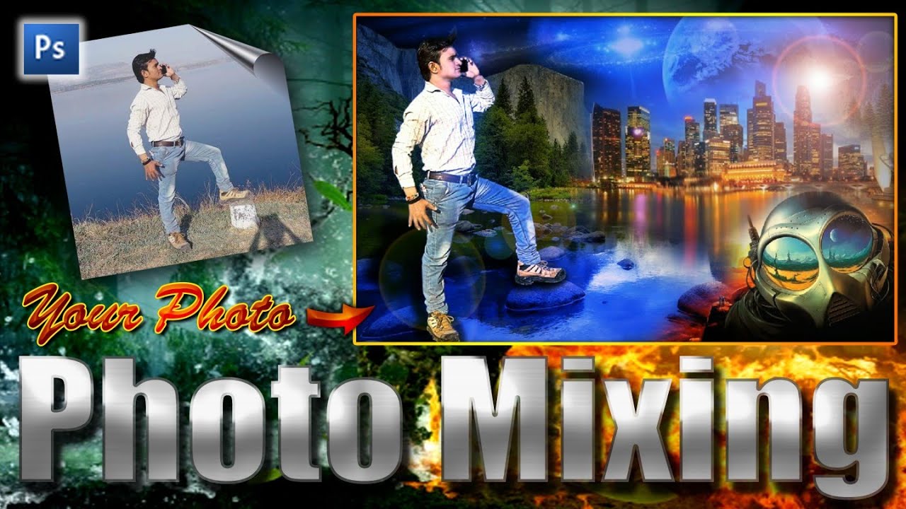 Digital Photo Mixing | Photo Mixing Photoshop | Photo Mixing Kaise Kare ...