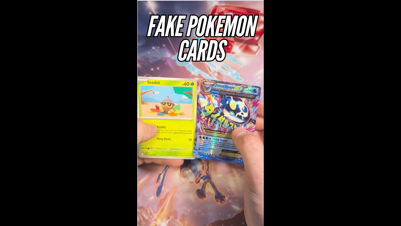 How To Spot A Fake Pokemon Card! #pokemon #fake - YouTube