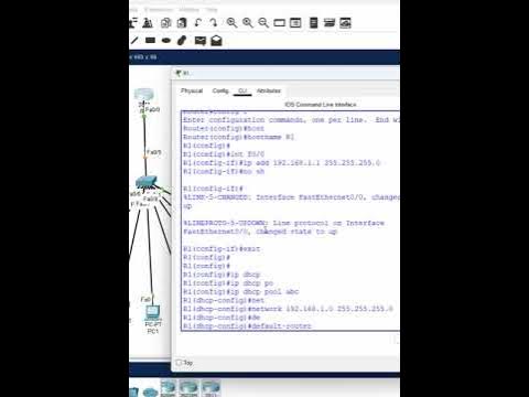 2.How to Configure DHCP Server? #ciscoccnp #ciscocertificationexam - YouTube