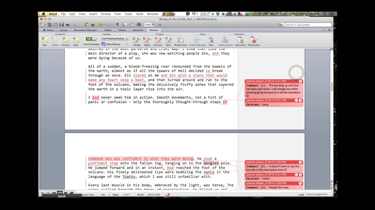 Track changes in Word document - Russian language - YouTube