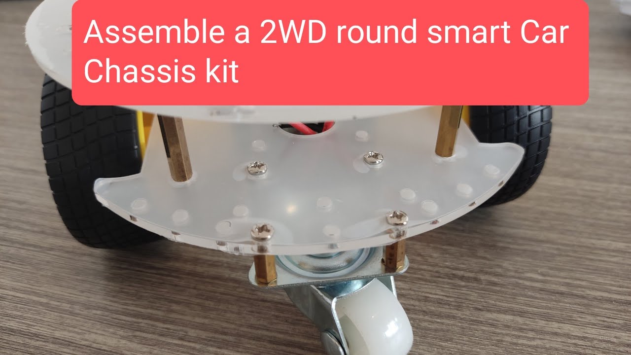 Assemble a 2WD round smart Car Chassis kit #robot #smartcars - YouTube