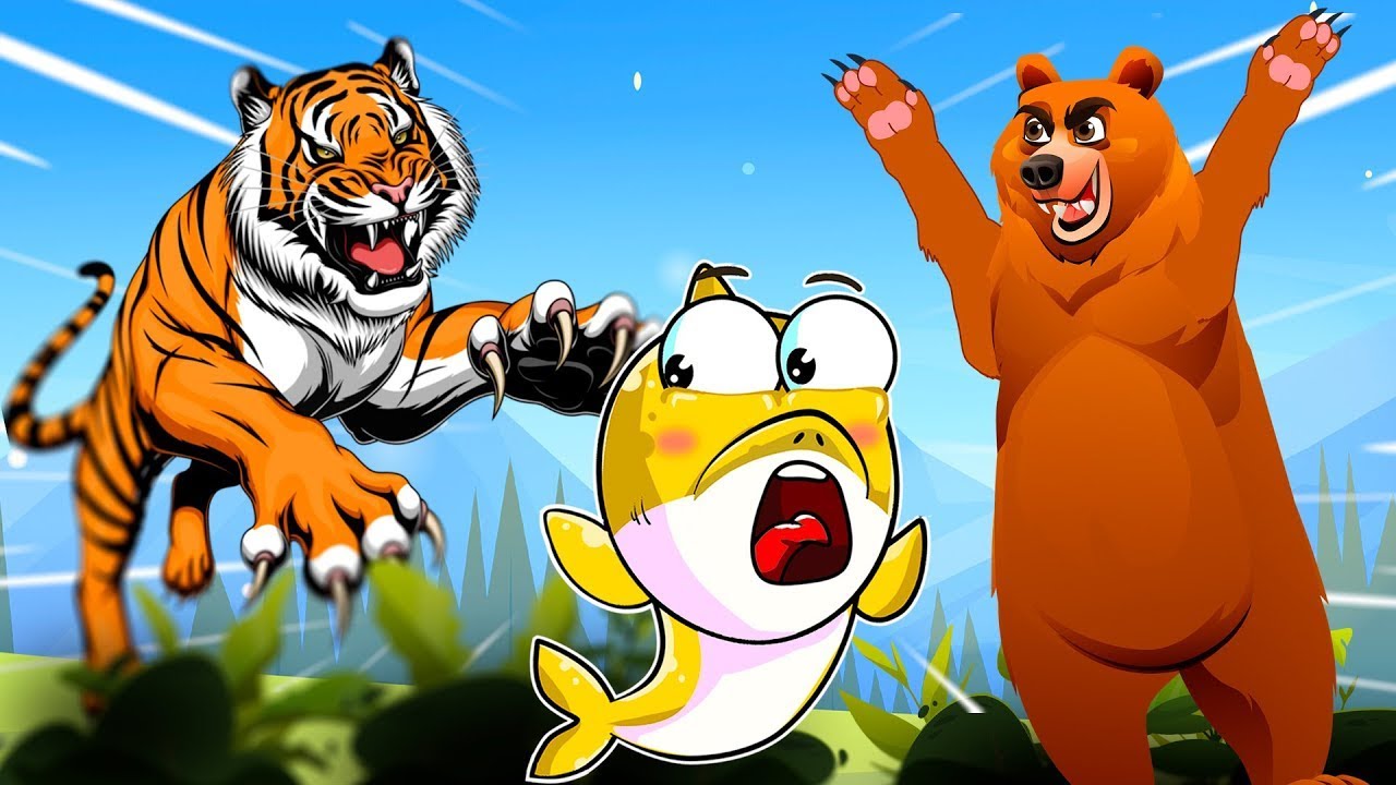 Hunt Bear & Hunt Tiger: Animals Song | Nursery Rhymes - YouTube